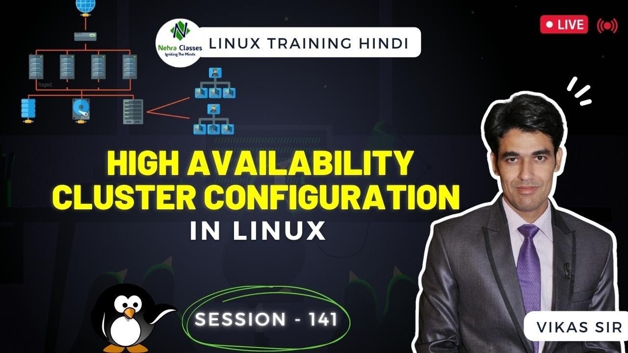 Session 141 High Availability Cluster Configuration In Linux Pcs Cluster Nehra Classes