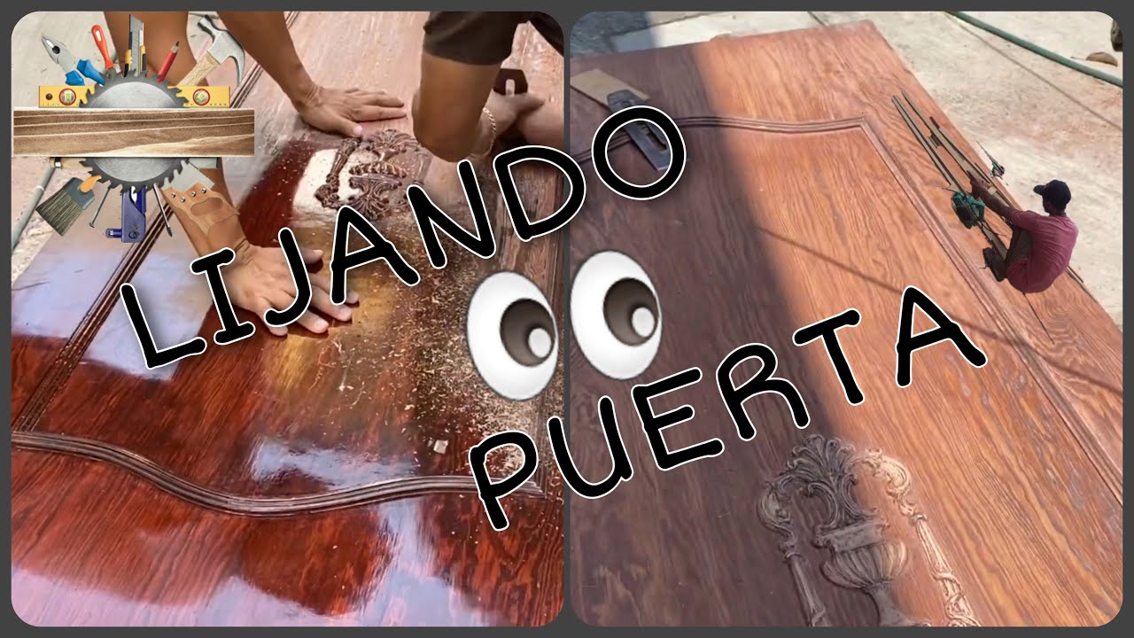 Lijado de Puerta de Madera - YouTube
