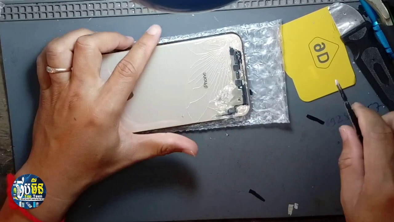 How to replace back glass of iPhone Xs Max without laser machine - YouTube