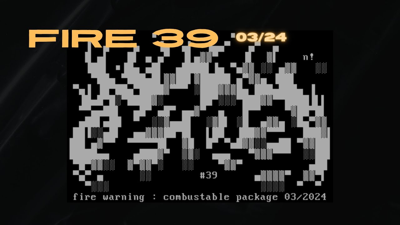FiRE 39 [3/2024] Full Ansi / Ascii Art Pack Video - YouTube
