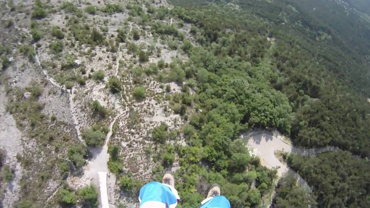 Tracking out - BASE jump - Monte Brento - YouTube