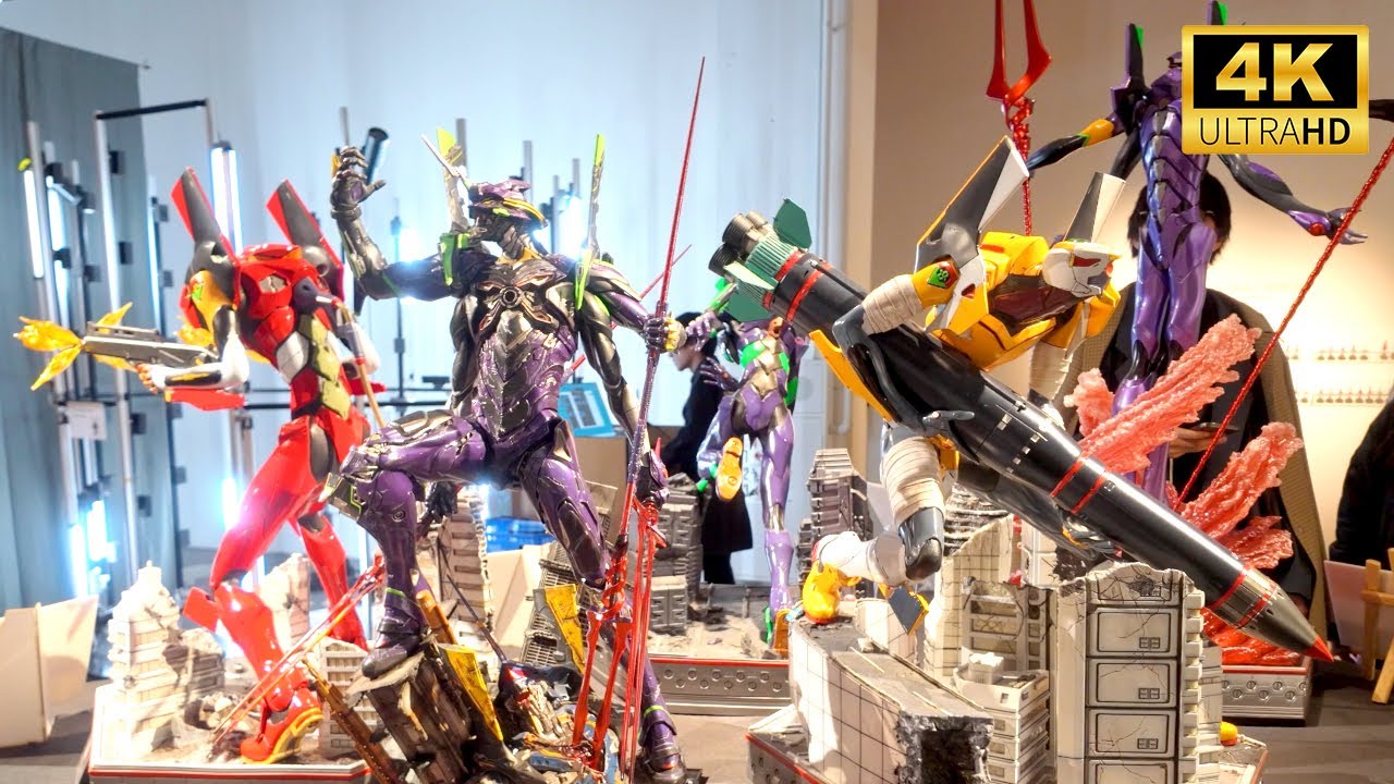 Explore ODAIBA's Amazing Miniature Evangelion Museum! [4K 60fps ASMR ...
