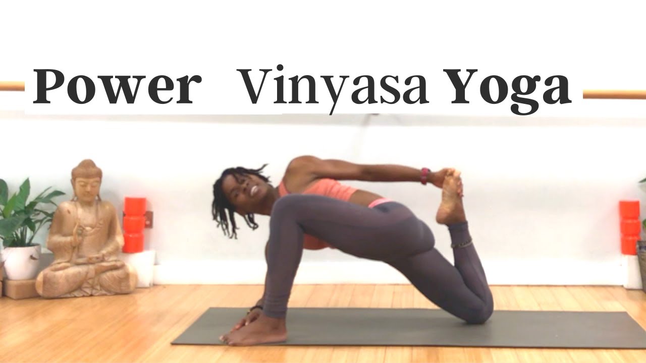 45 Min Full Body Power Vinyasa Yoga | Intermediate Yoga Flow with Beth ...