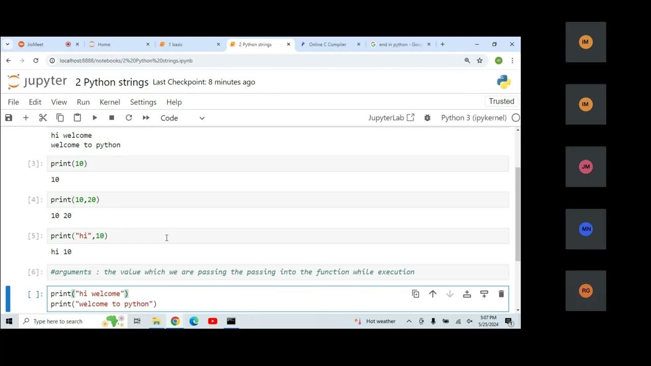 #4 python string and escape sequence - YouTube