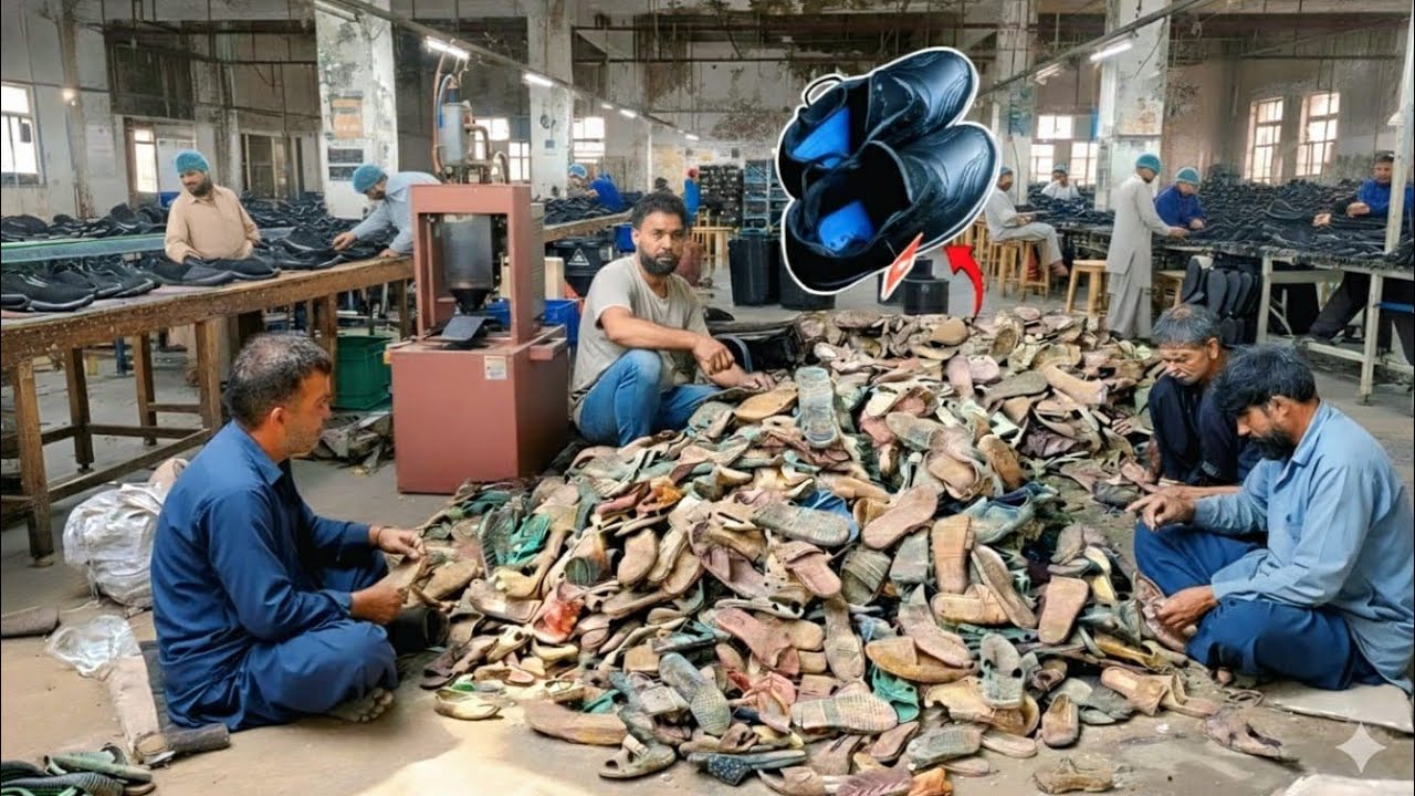 Recycling Process of Waste Shoes Into New Footwear | Incredible ...
