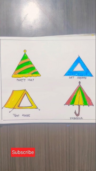 Triangle Shape Object Drawing #art #shorts #reels #drawing - YouTube