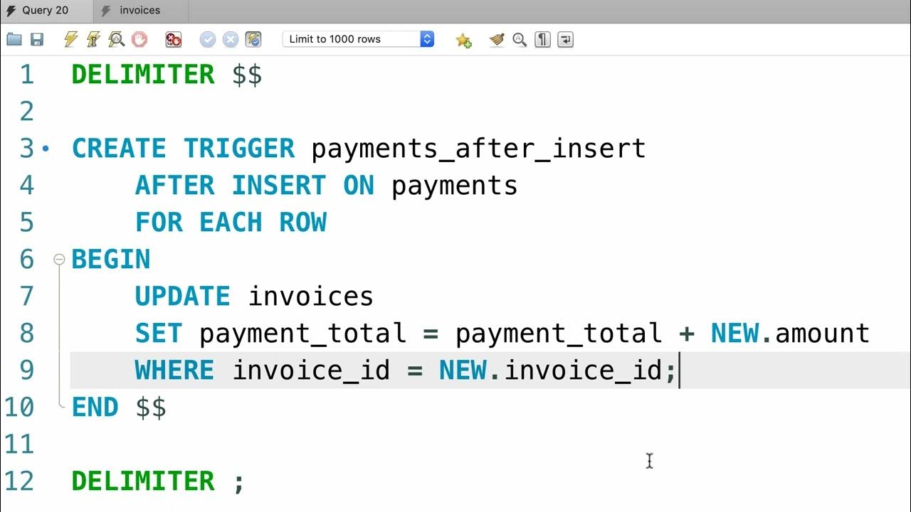 Sql 76 Triggers By Mosh Hamedani Youtube