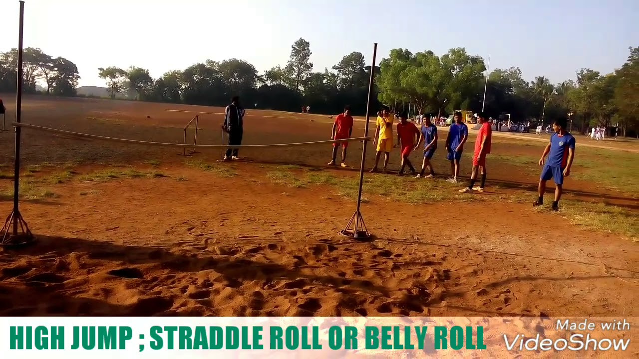 High Jump Straddle Roll or Belly Roll - YouTube