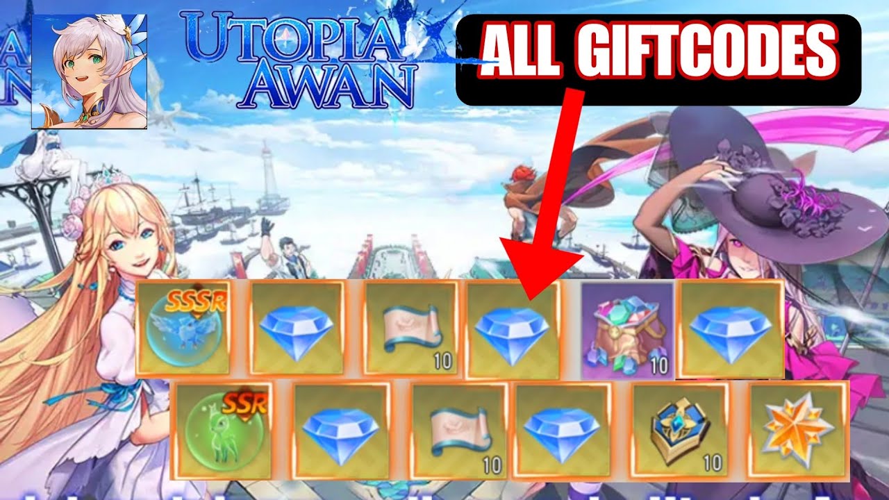 Utopia Awan & All 6 Giftcodes | 6 Free Codes Utopia Awan - How to Redeem Code - YouTube