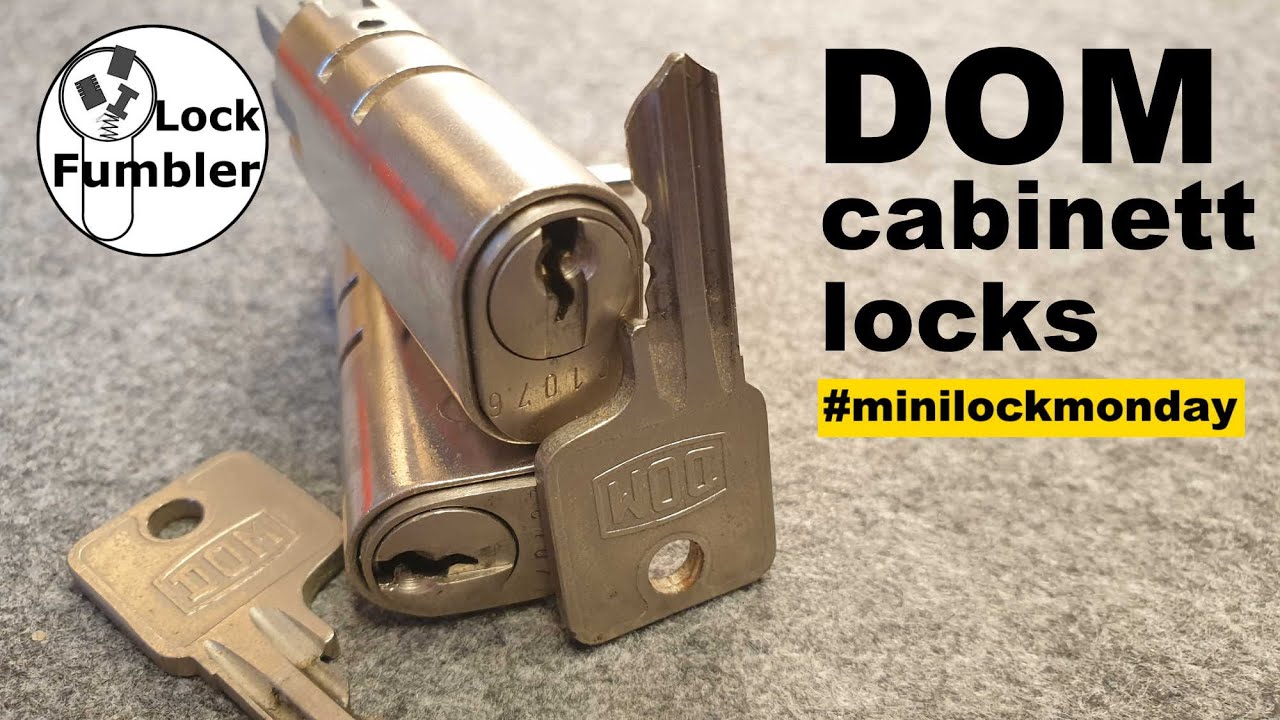 [186] two DOM cabinet locks picked for #minilockmonday 😊 - YouTube