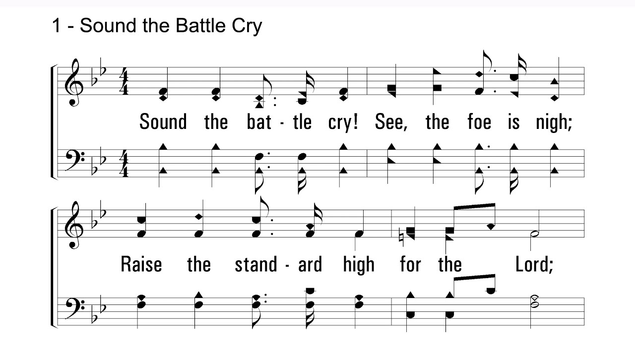 Sound The Battle Cry - YouTube