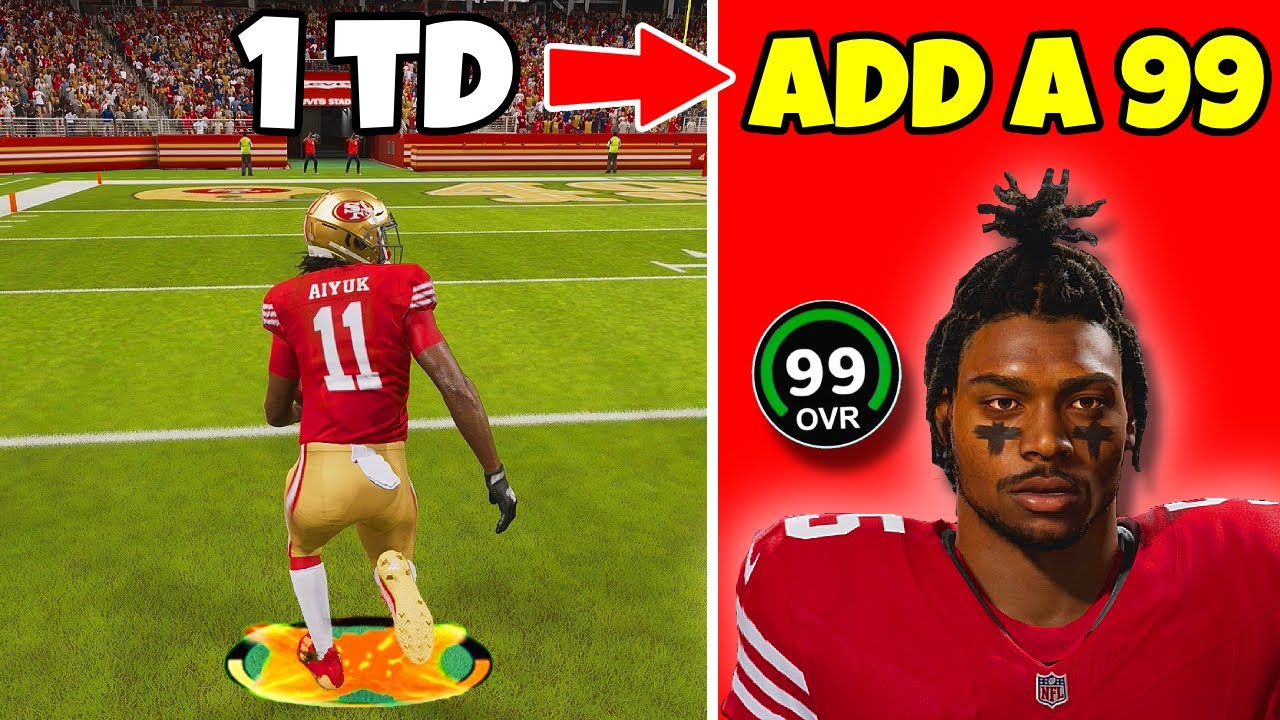 Score A Touchdown = Add A 99 Overall To The 49ers - YouTube