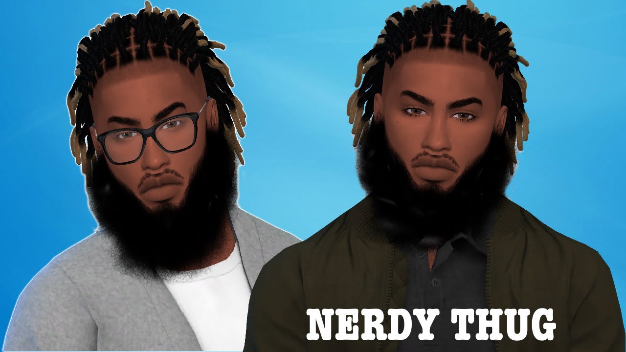 Nerdy Thug | Andre Santiago | THE SIMS 4 CREATE A SIM + CC FOLDER - YouTube