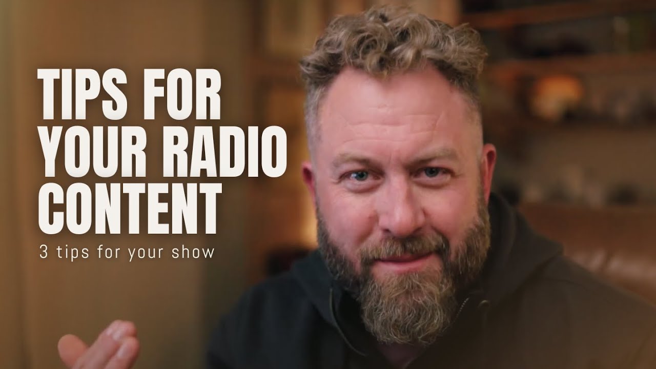 Three Tips For Creating Radio Content - YouTube