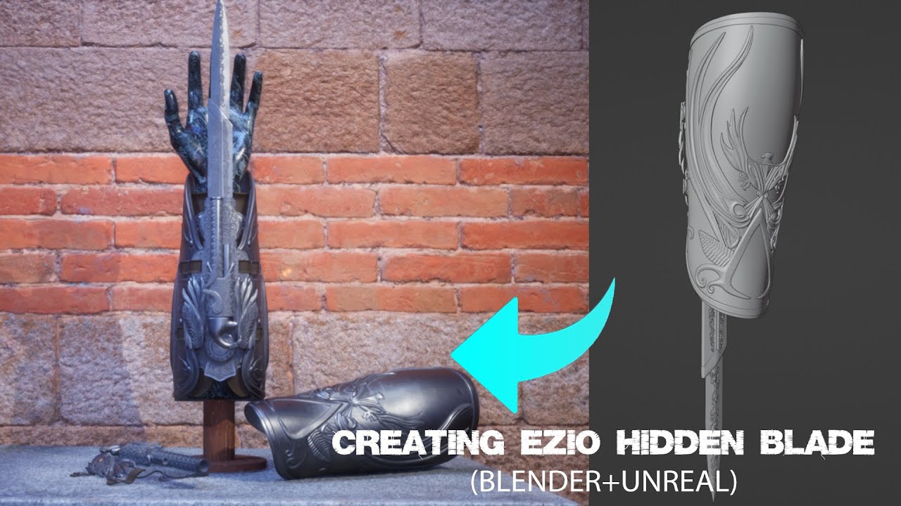 Assasins's creed | Creating Ezio Auditore | part 1 (hidden blade) - YouTube