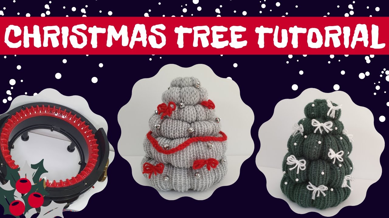 Knitting Machine Christmas Tree Tutorial Addi Sentro - YouTube