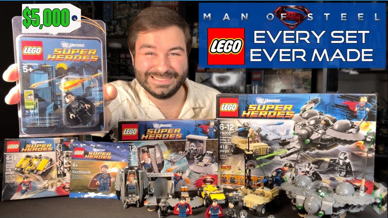 Every LEGO Superman MAN OF STEEL SET Ever Made (Including the $5000 ...