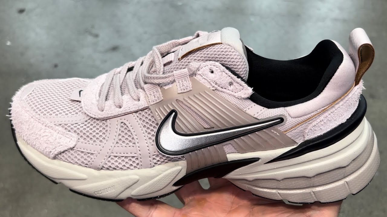 Nike V2K Run Platinum Violet Womens Shoes - YouTube
