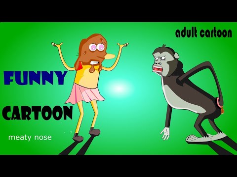 Monkey Throws Poop at Girl | funny poop cartoon | funny animated short ...