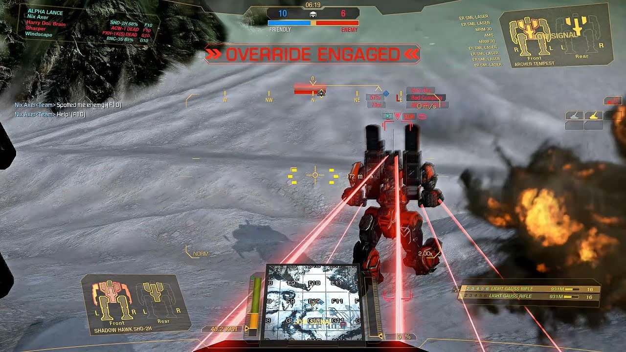 Mechwarrior Online - Shadow Hawk SHD-2H - Гусята - YouTube