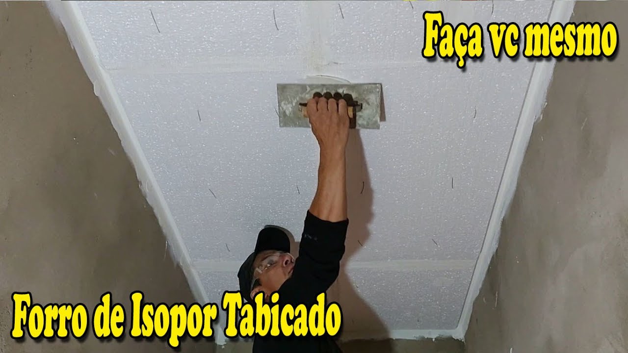 Como fazer Forro Tabicado com chapa de Isopor - YouTube