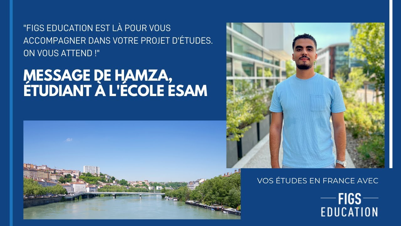 Hamza, étudiant de notre école ESAM, a un message à faire passer ...