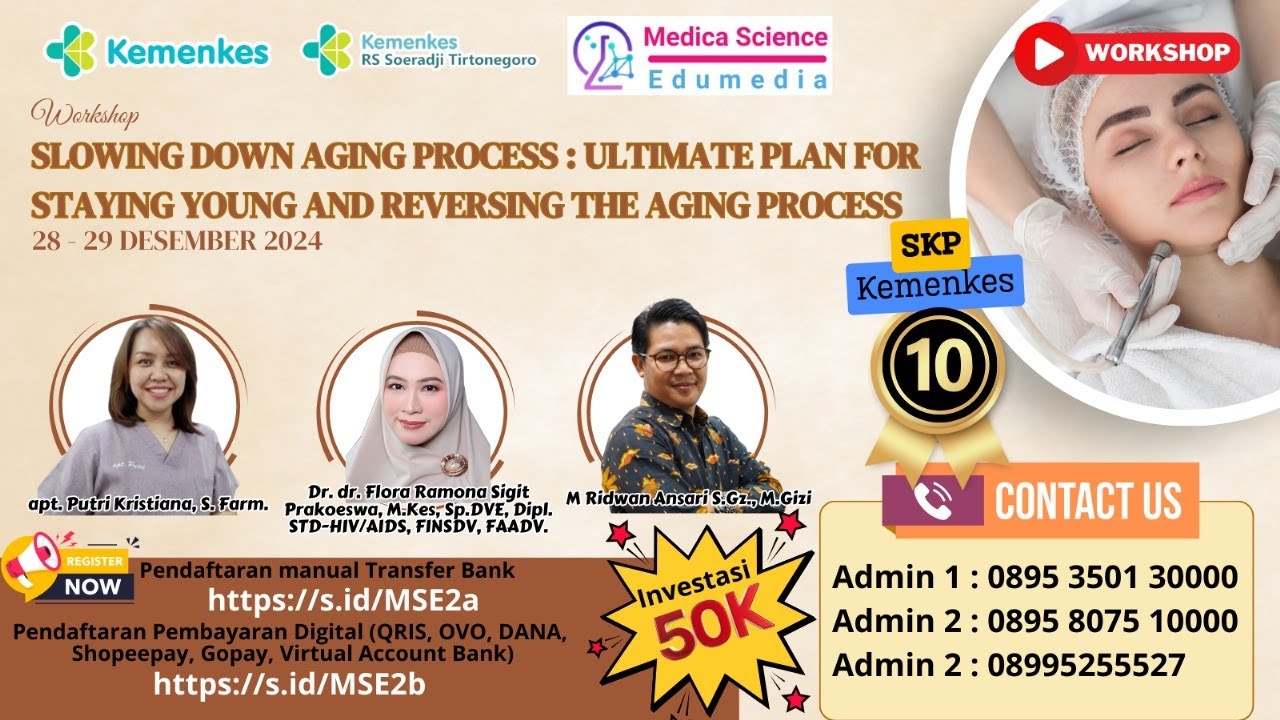 WORKSHOP SLOWING AGING PROCESS: ULTIMATE PLAN FOR STAY YOUNG AND REVERSING THE AGING PROSESS ...