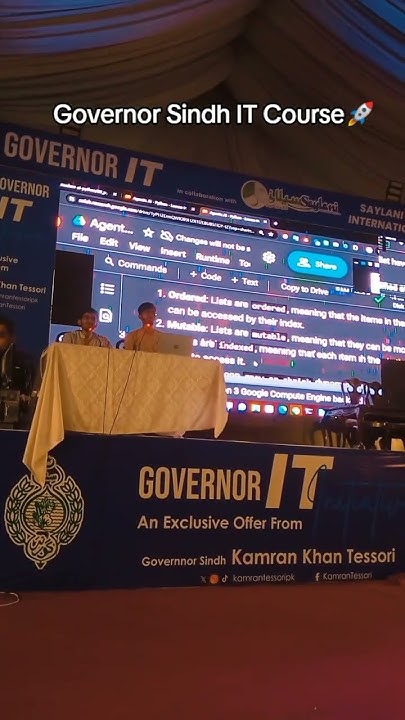 Governor Sindh IT Course ️ #governersindhininitiative #giaic #programming #ai #python #coding ...