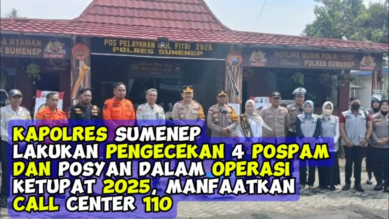 Kapolres Sumenep Lakukan pengecekan 4 Pospam dan Posyan, Manfaatkan ...