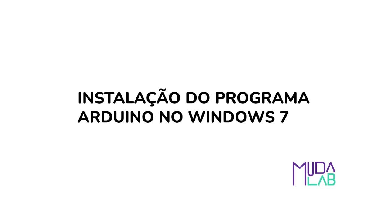 Instalar programa do Arduino. - YouTube