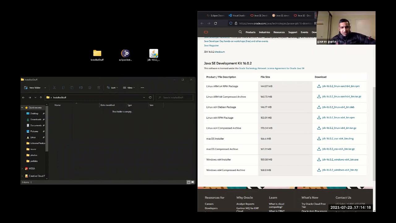 Installing Java SE, Eclipse, VSCode and first Java program - YouTube