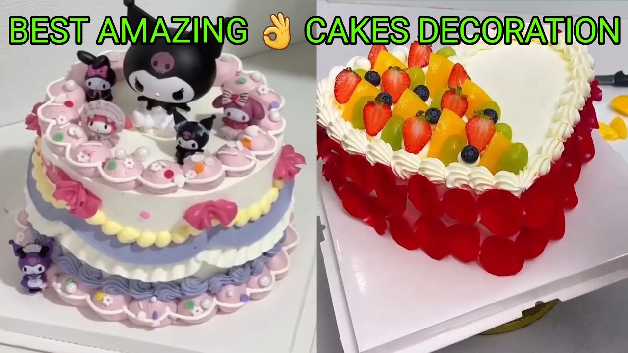 Amazing Cake decorating tutorial | beautiful cake designs | satisfying ...