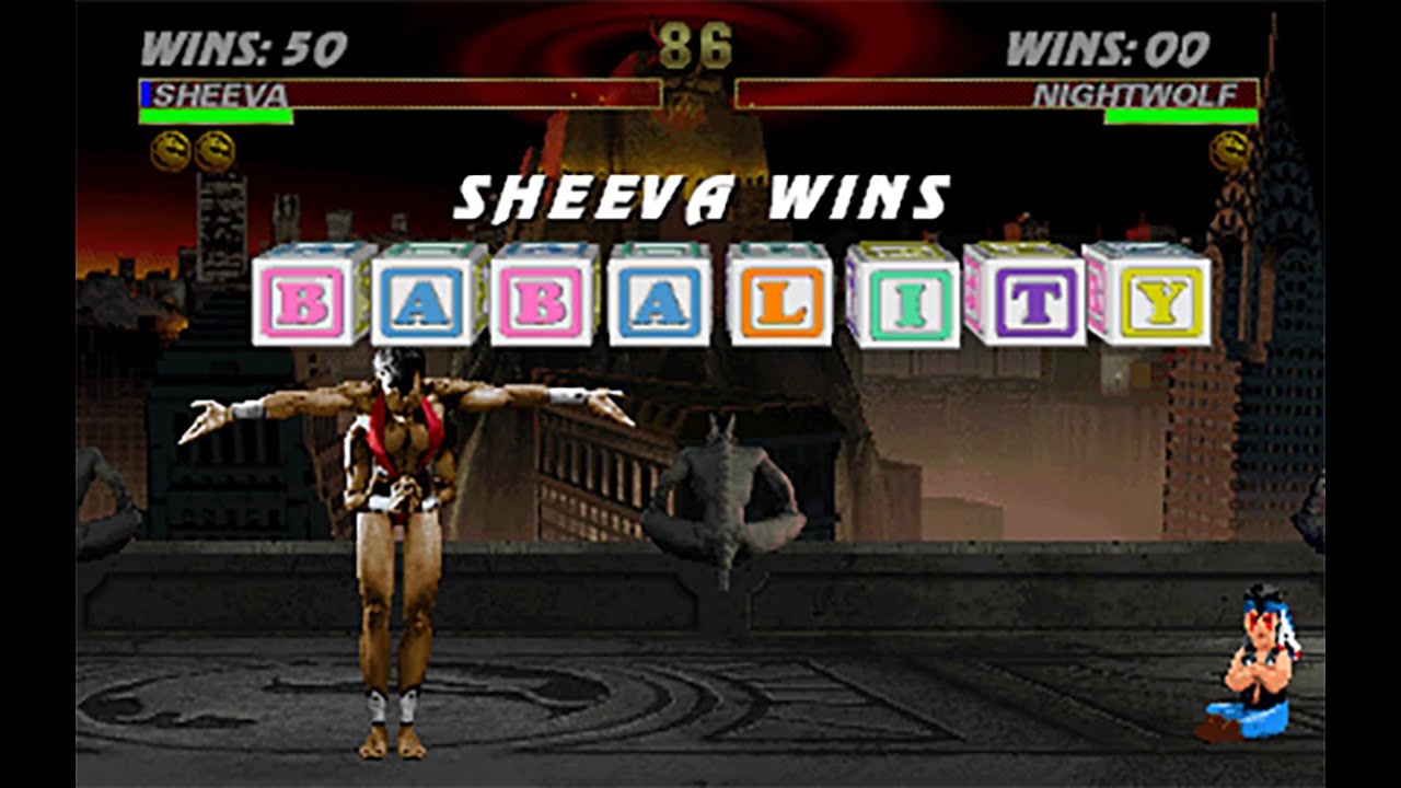 Ultimate Mortal Kombat 3 - Sheeva - Babality - YouTube