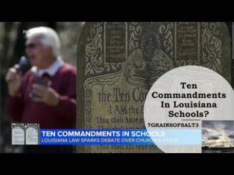 Ten Commandments In Louisiana Schools? - YouTube