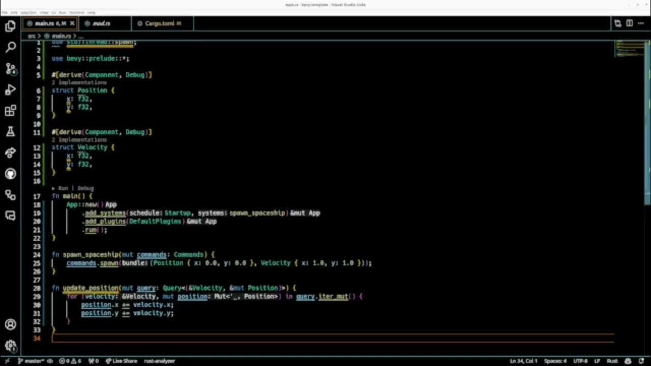 Bevy Tutorial Part1: time lapse - YouTube