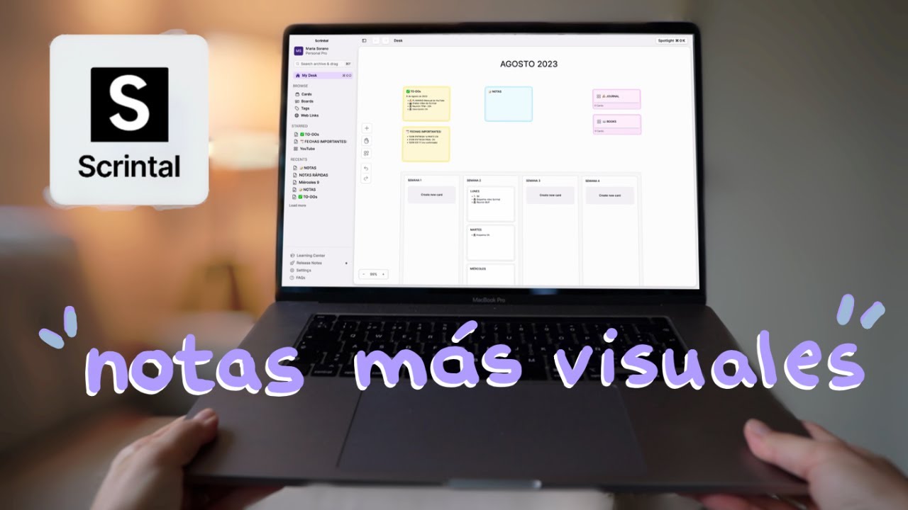 Así puedes organizarte usando Scrintal - YouTube