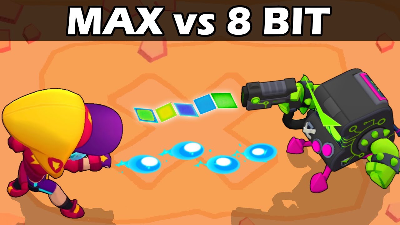 MAX vs 8 BIT | Héroe VS Villano | Brawl Stars - YouTube