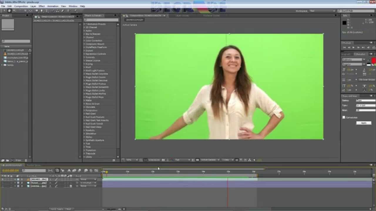 TUTORIAL: RECORTE DEFONDOS CROMAS CHROMA KEY EN AFTER EFFECTS - YouTube