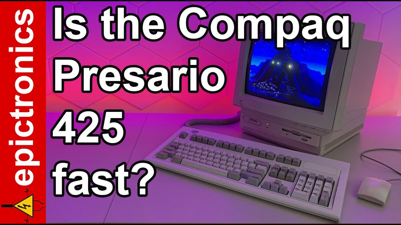Restoring and upgrading an oddball. Compaq Presario 433 (425) - YouTube