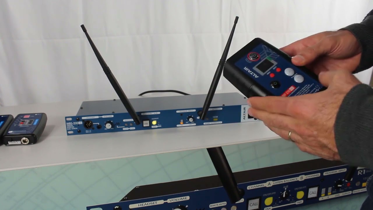 HOW TO LINK ALTAIR WIRELESS BELTPACKS (TUTORIAL) - YouTube