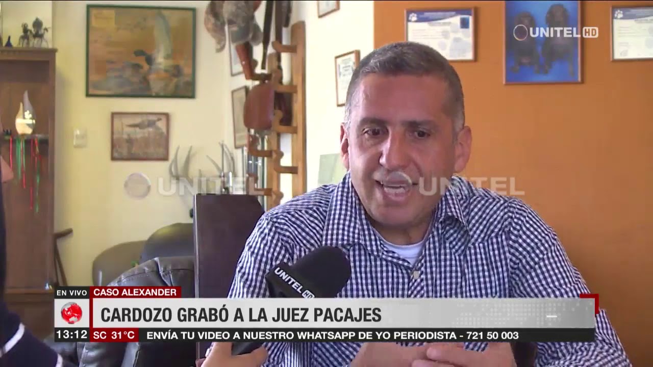 Caso Alexander: Cardozo grabó a la juez Pacajes - YouTube