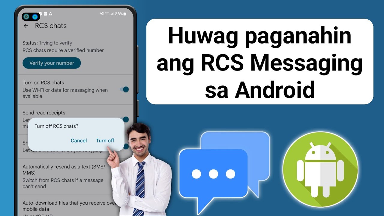 Paano I-disable ang RCS Messaging sa Android - I-off ang RCS Chat (2024) - YouTube