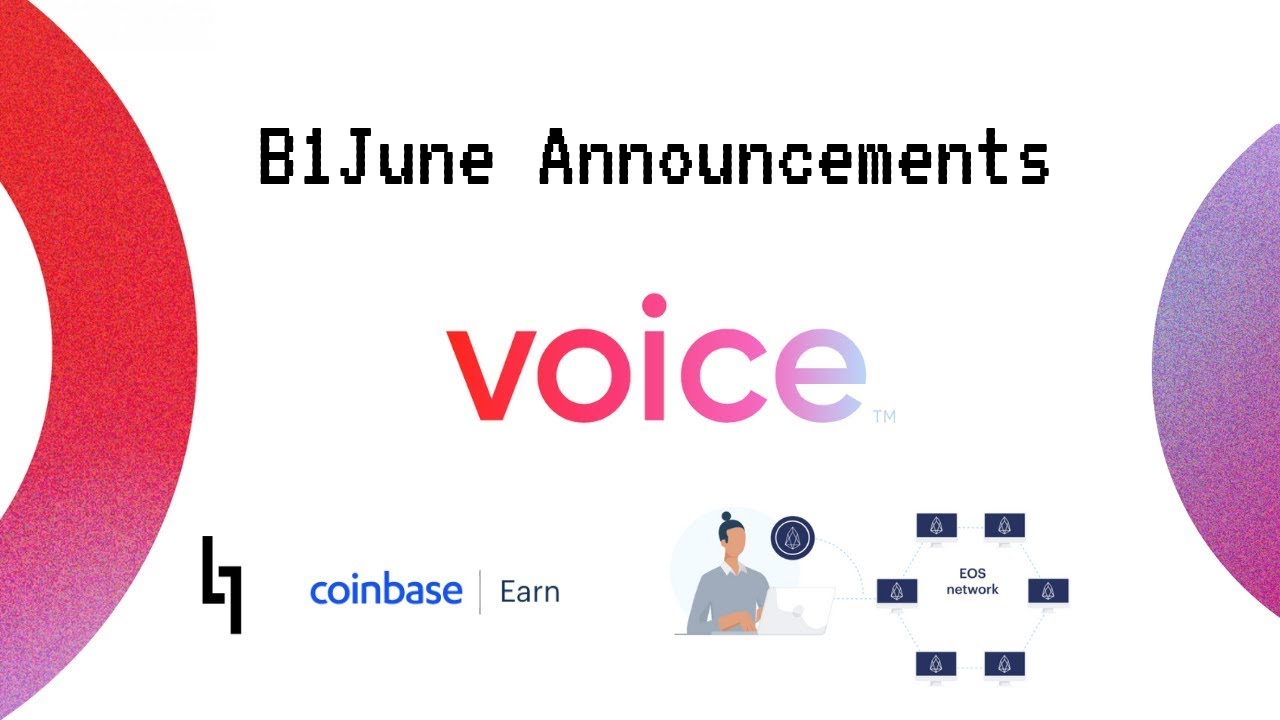 Block One Announces Voice App on EOS + Coinbase Earn and more - YouTube