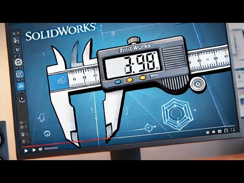 #001 How to Use the Dimension Measuring Tool in SolidWorks ...
