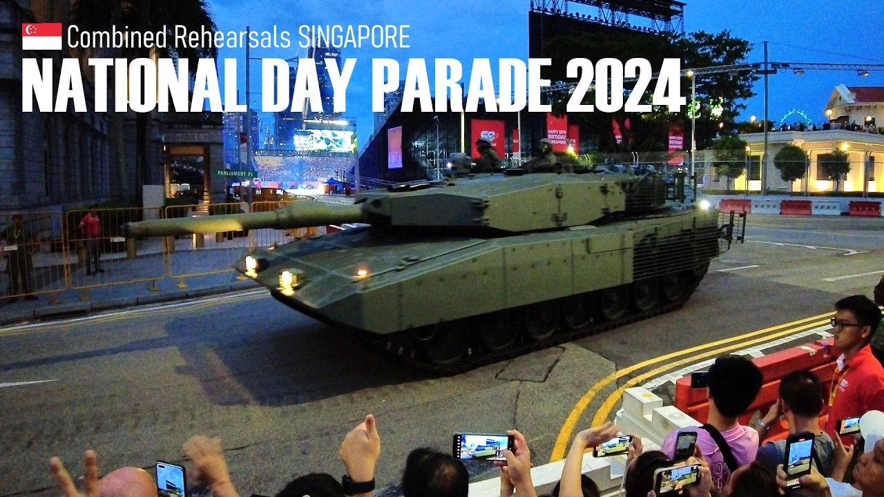 Singapore 🇸🇬 National Day Parade 2024 - Combined Rehearsal (22 Jun ...