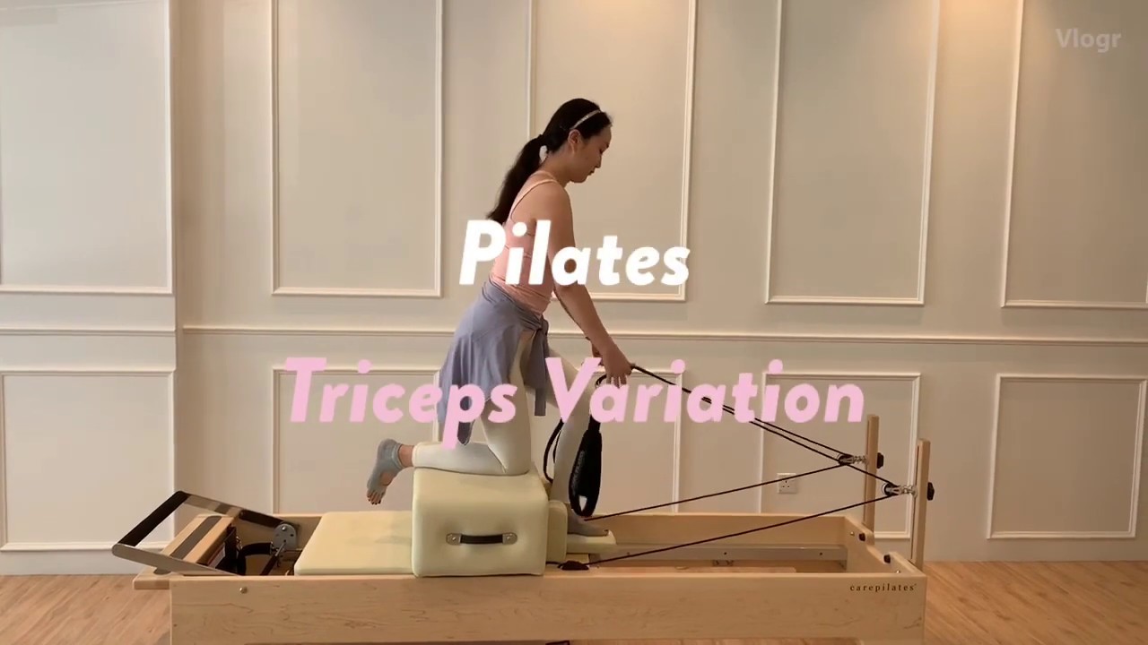 [베리쌤 필라테스] 리포머 필라테스 삼두운동 / Pilate Reformer Triceps eng ver - YouTube