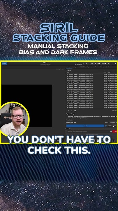 Bias stacking in Siril - YouTube