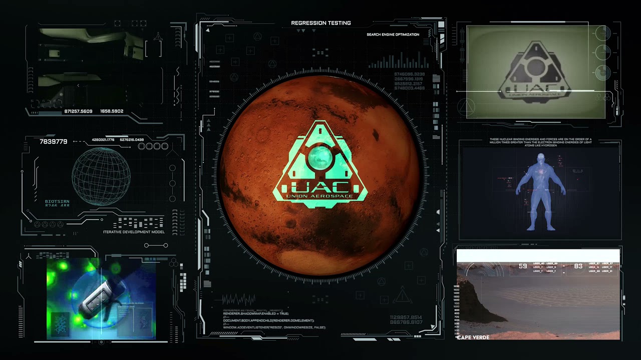 Wallpaper Engine - Doom - UAC LogIn & Data Screen - YouTube
