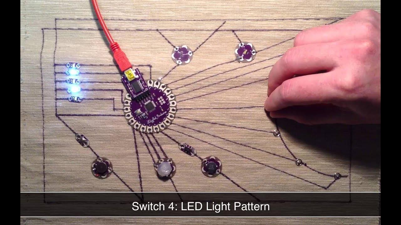 LilyPad Arduino Sensor Mat - YouTube