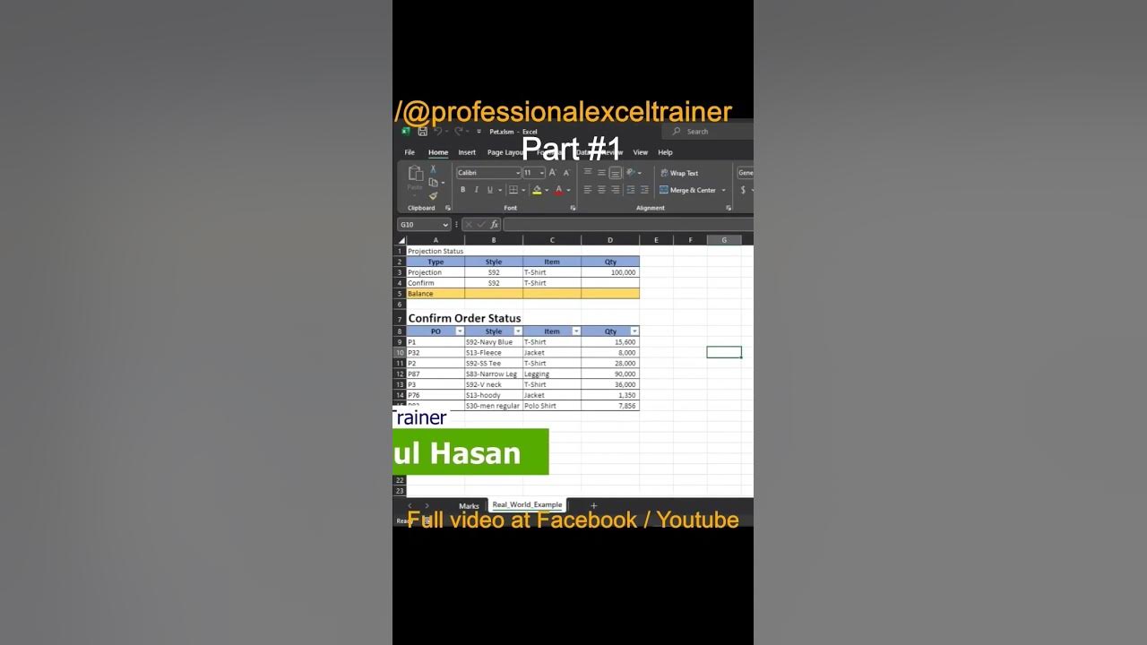 Excel Sumifs Function এর বাস্তব জীবনে ব্যবহার (প্লানিং, মার্চেন্ডাইজিং ...